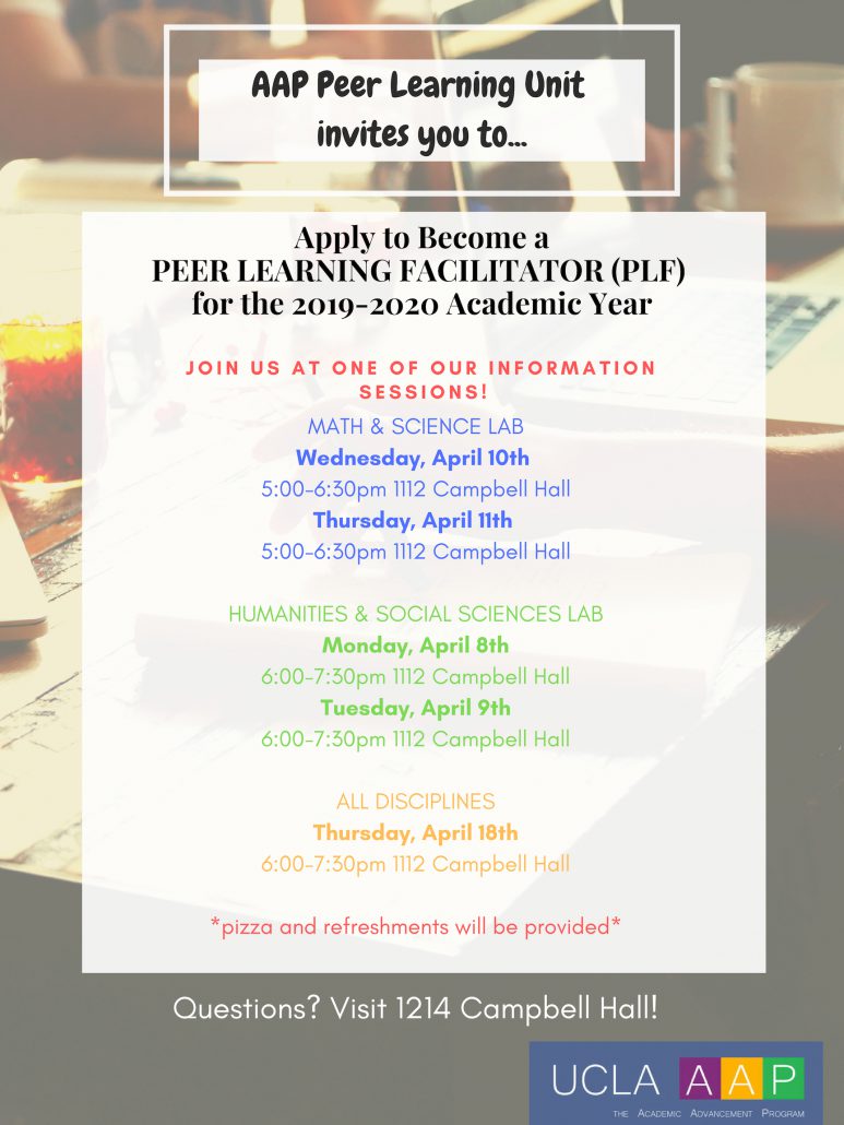 Peer Learning – Academic Advancement Program